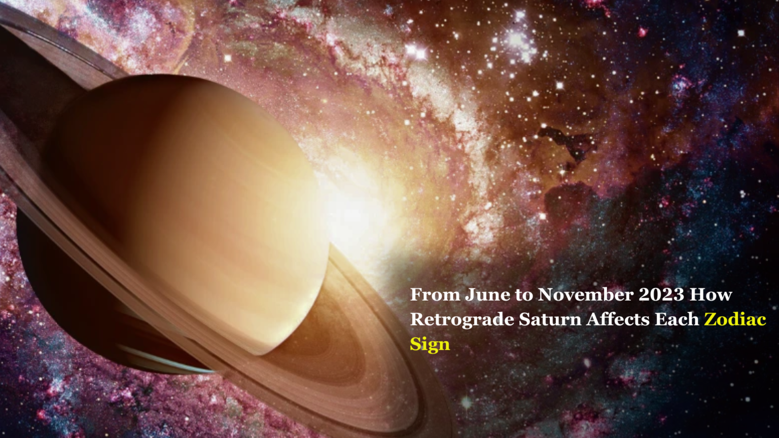 Understanding Saturn Retrogression and its Effects on Zodiac Sign